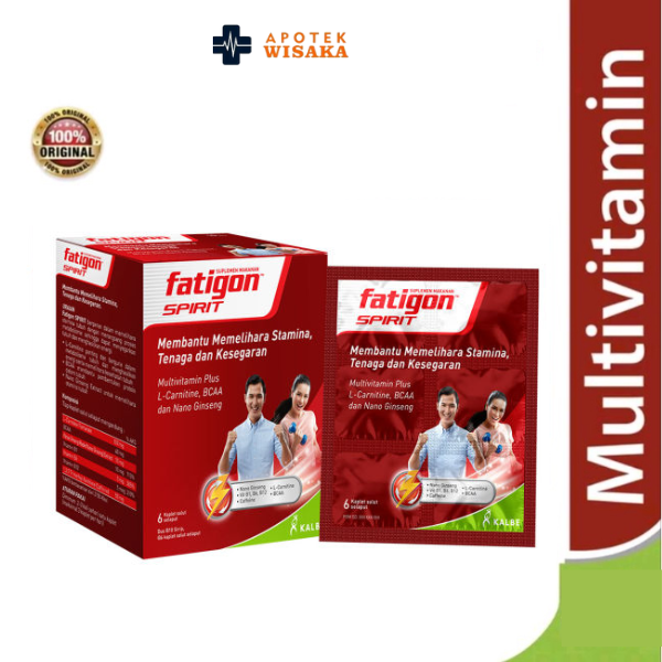 Fatigon Spirit - Multivitamin Penambah Energi dan Stamina Tubuh ...