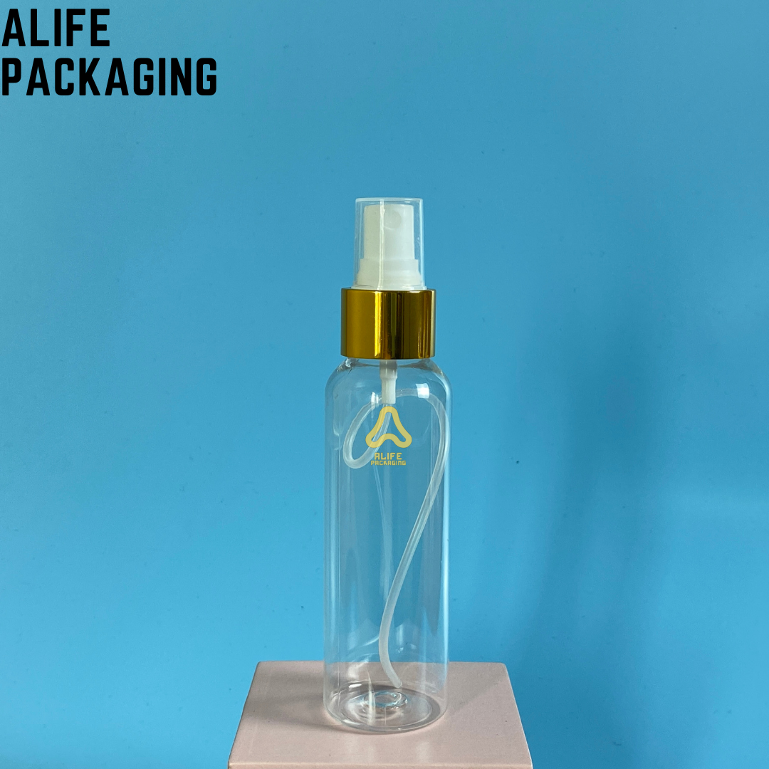 Botol Spray Halfcap 100 ml | Botol Halfcap Spray 100 ml Gold | Botol ...