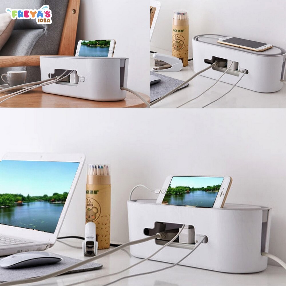 FR-C107 Kotak Organizer Kabel Rumah Box Plastik Pengaman Stop Kontak ...