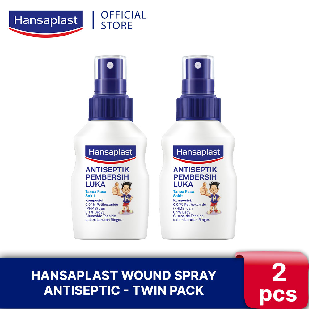 Hansaplast Wound Spray Antiseptic - Twin Pack | Lazada Indonesia