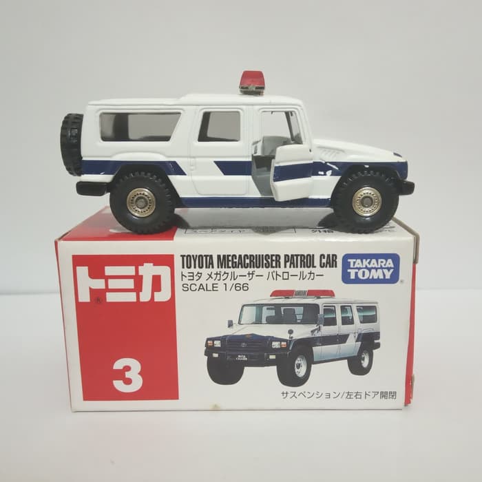 Tomica No 3 Toyota Megacruiser Patrol car police diecast mobil polisi ...