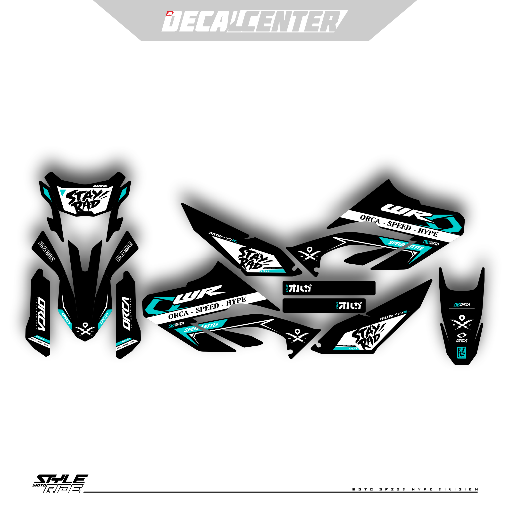 Decal Motor Cross Yamaha WR Fullbody - Dekal Stiker WR 155 Motif Desain ...