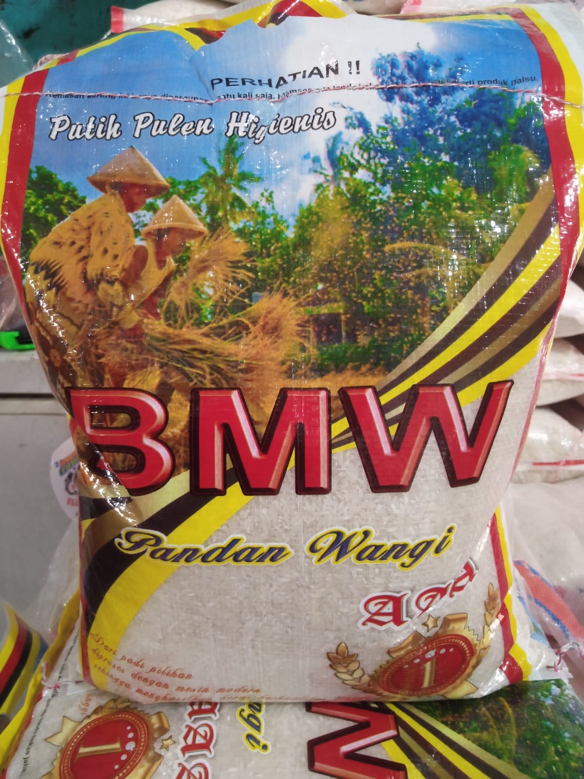 BERAS PANDAN WANGI BMW 5KG/ PANDAN WANGI BMW A3 5KG | Lazada Indonesia