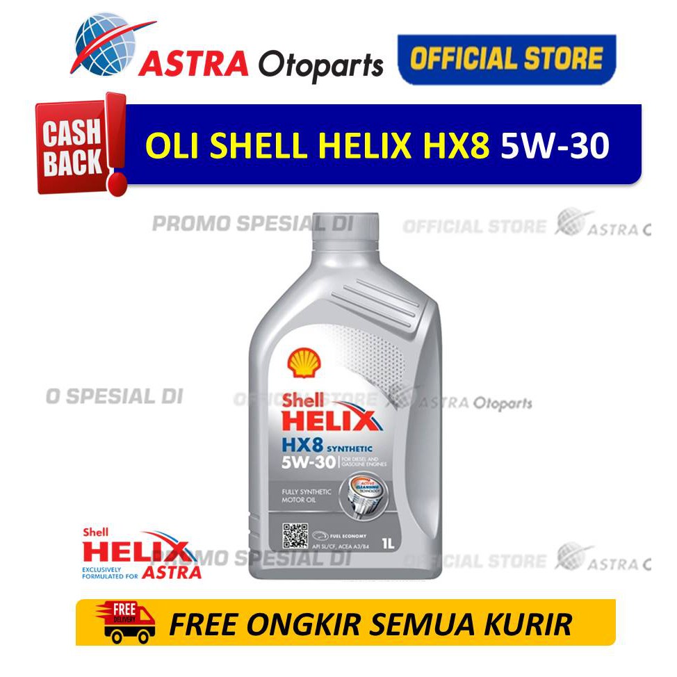Oli Shell Helix HX8 5W30 API SN/CF | Lazada Indonesia