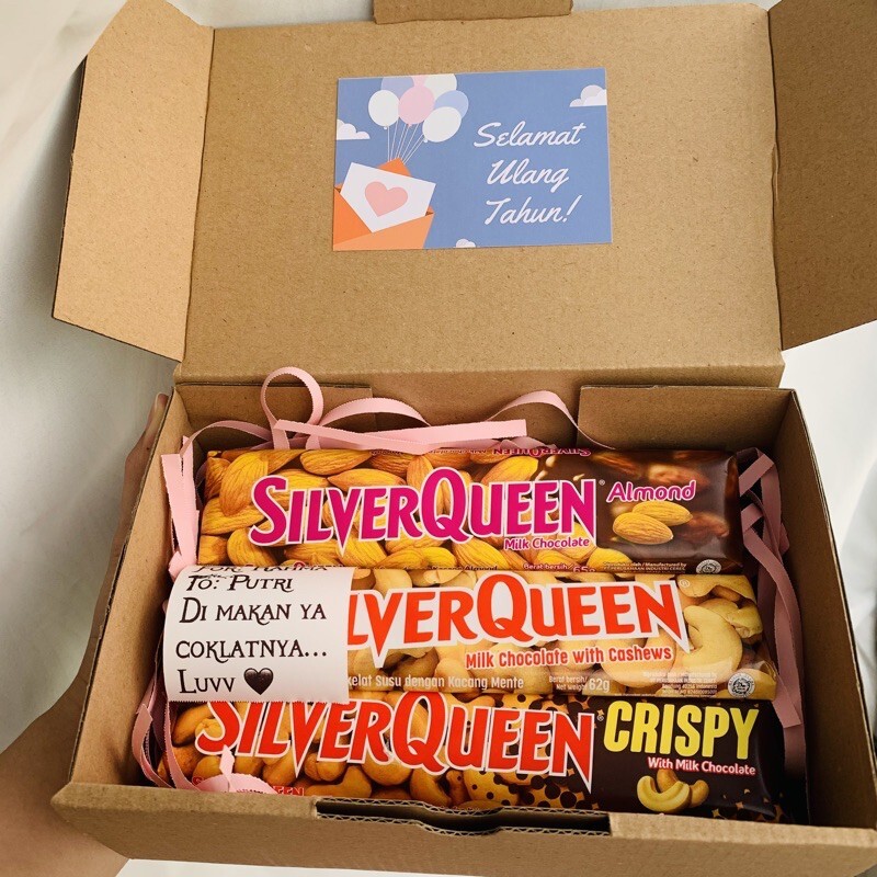 Silverqueen Hampers Coklat Untuk Ultah Kado Anniversary / Valentine 62 ...