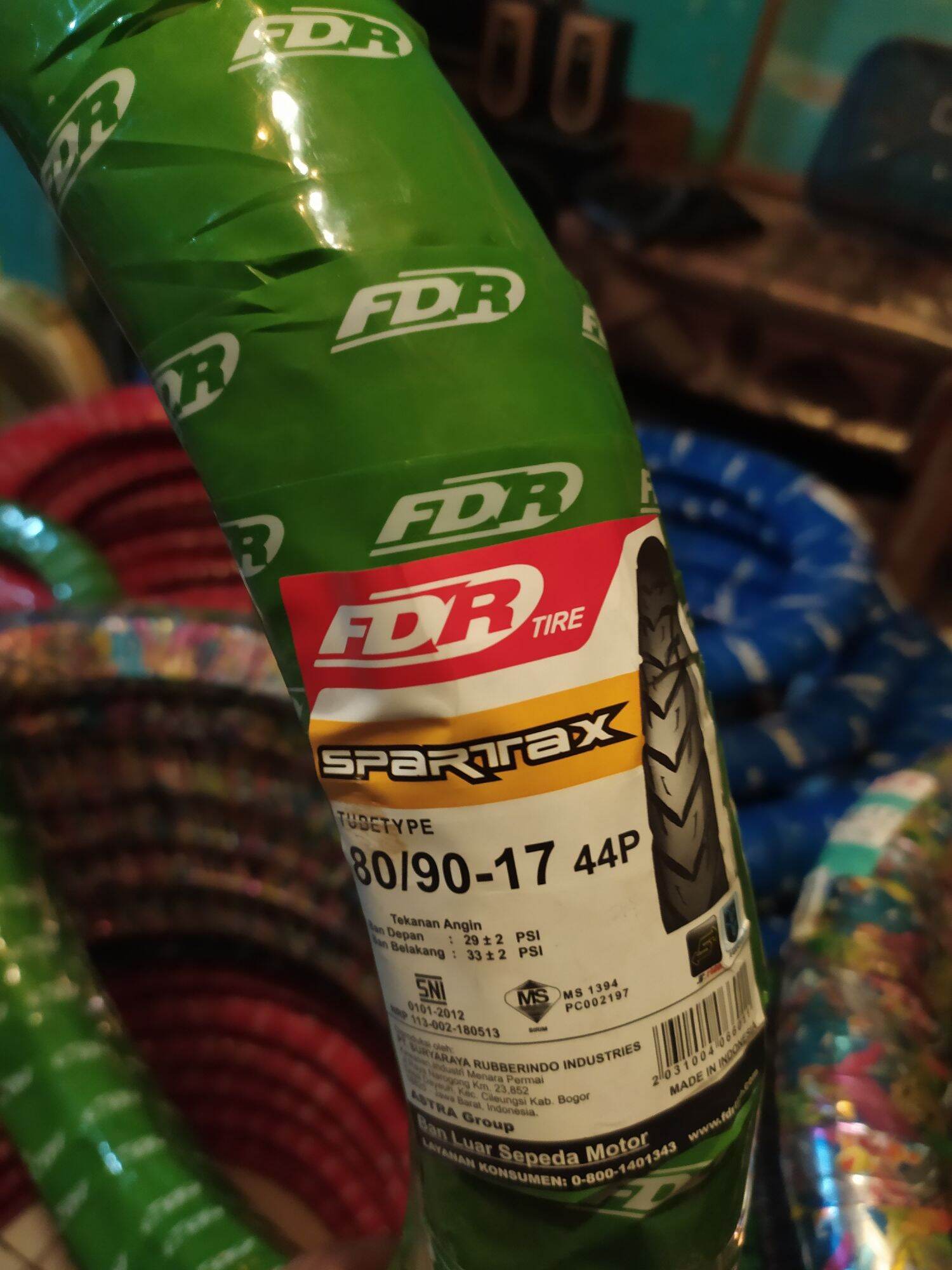 Ban Luar Motor FDR Ukuran 80/90-17 SPARTAX Non Tubeless | Lazada Indonesia