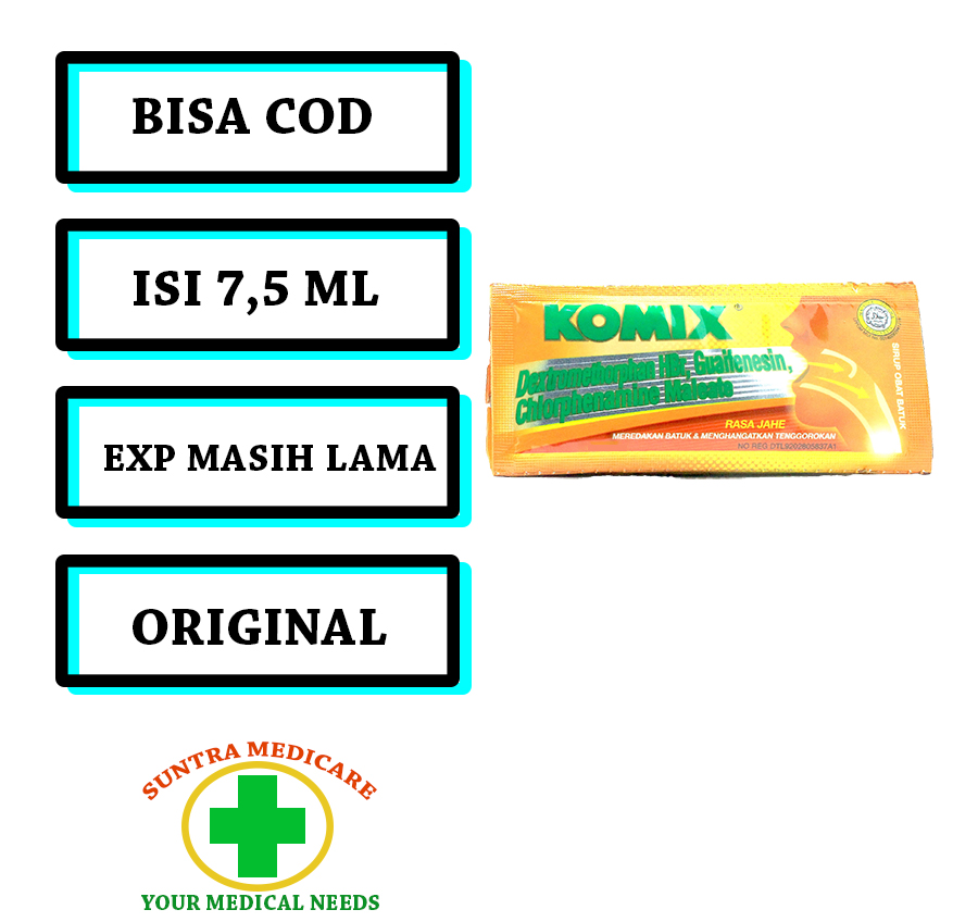 Komix OBH sachet Rasa Jeruk Nipis Obat Batuk Hitam isi 7 ml | Lazada ...