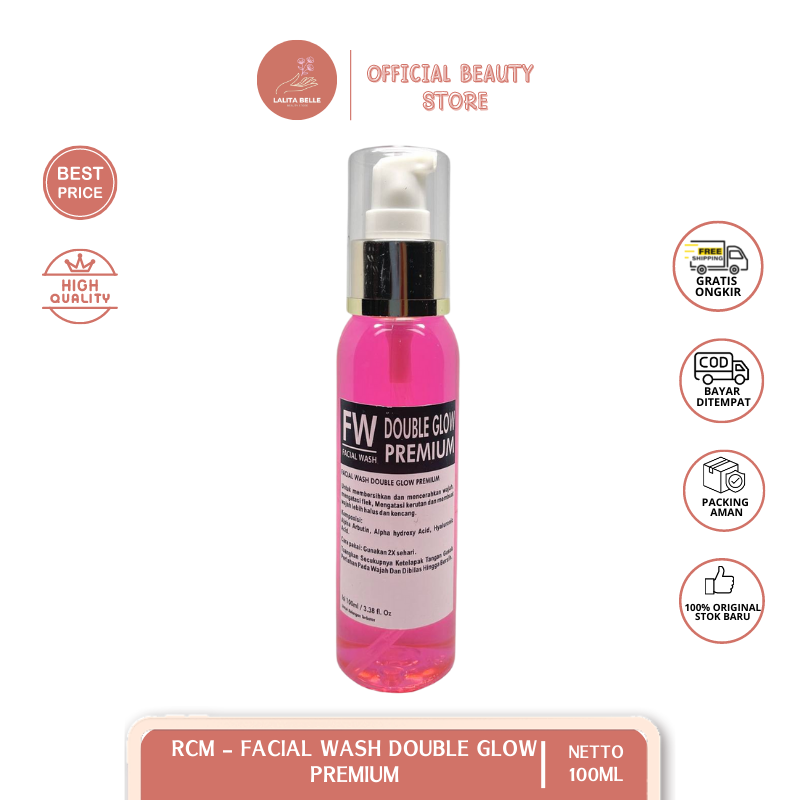 RCM Facial Wash Double Glow Premium 100ML | Lazada Indonesia