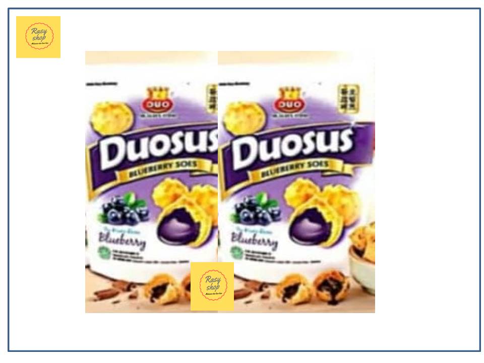Duosus Blueberry Murah 35 Gram Kue Sus Kering Isi Krim Rasa Bluberry ...