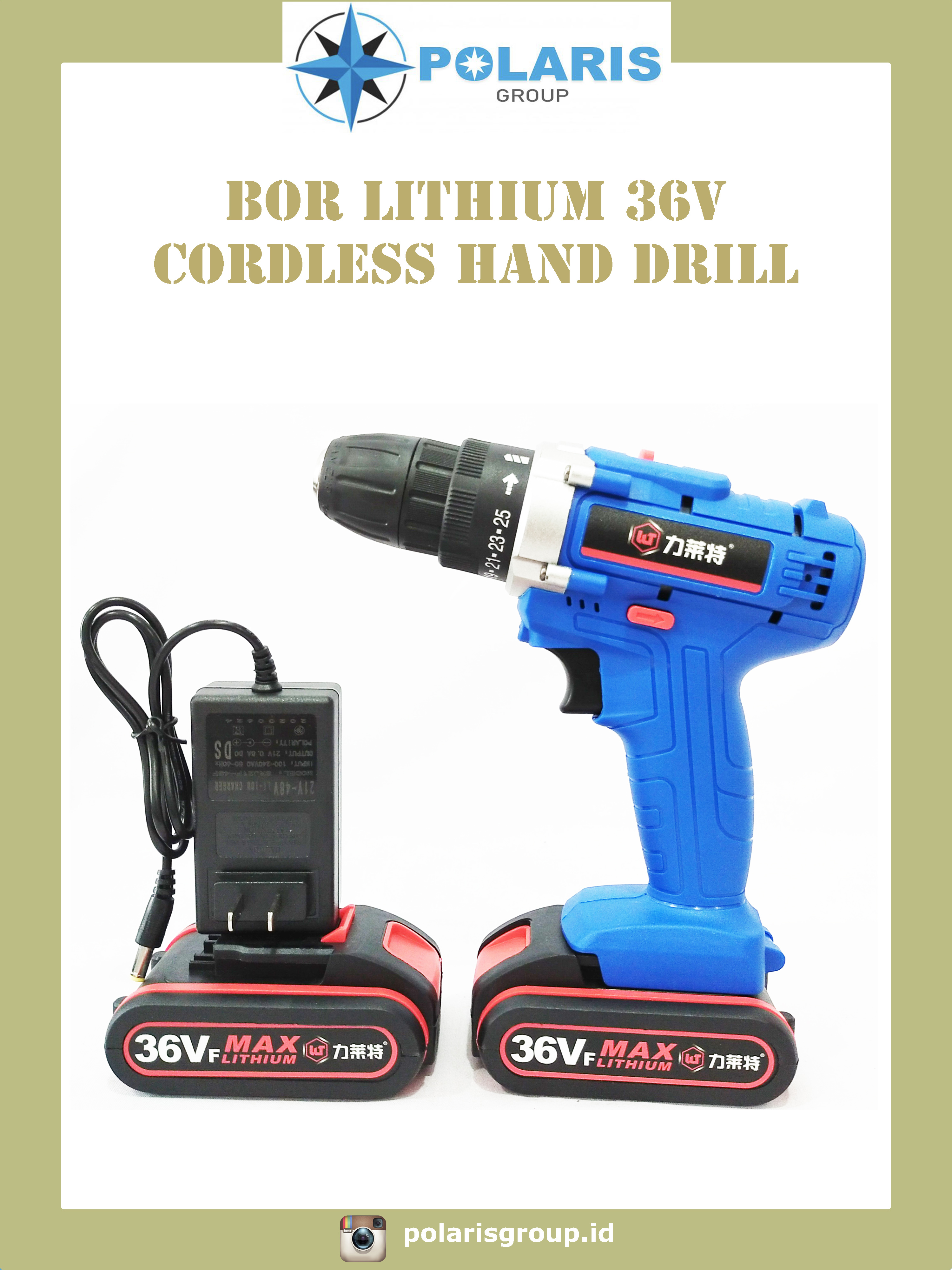 MESIN BOR TANGAN / BOR LITHIUM ION / CORDLESS HAND DRILL 36V | Lazada Indonesia