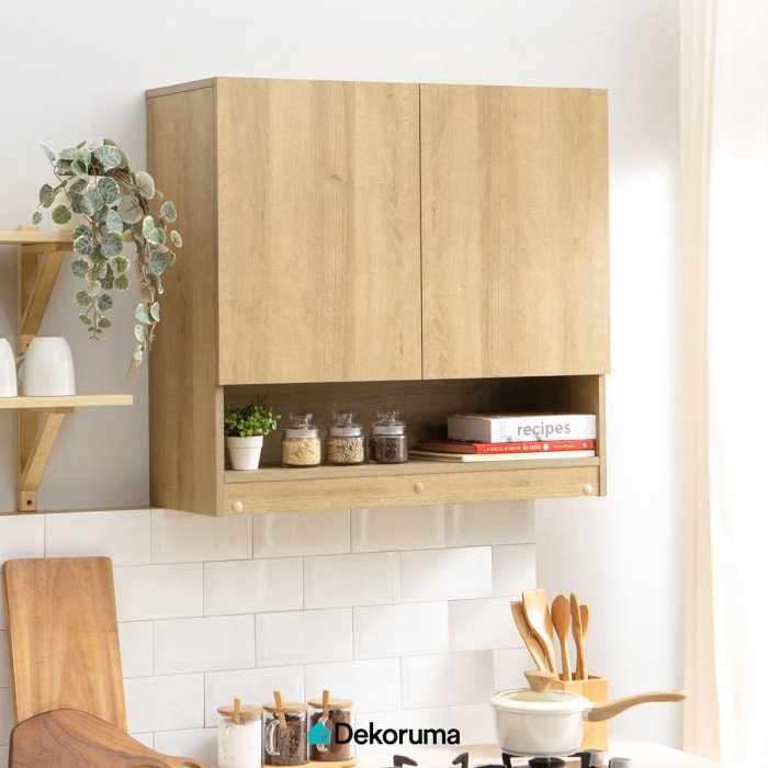Dekoruma KIVA Kabinet Gantung Kayu 2 Pintu - Hanging Kabinet | Lazada ...