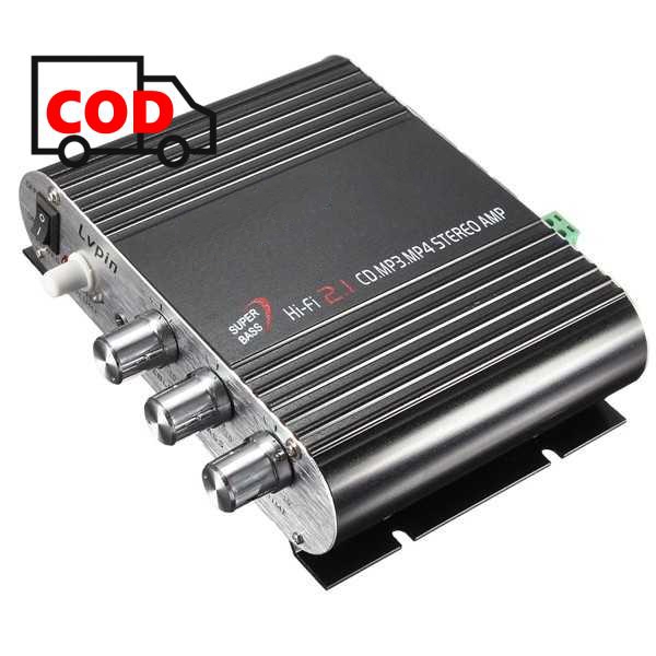 Ampli Mobil Pengeras Suara Speaker Aktif 12V 20W Mini Portabel HiFi ...