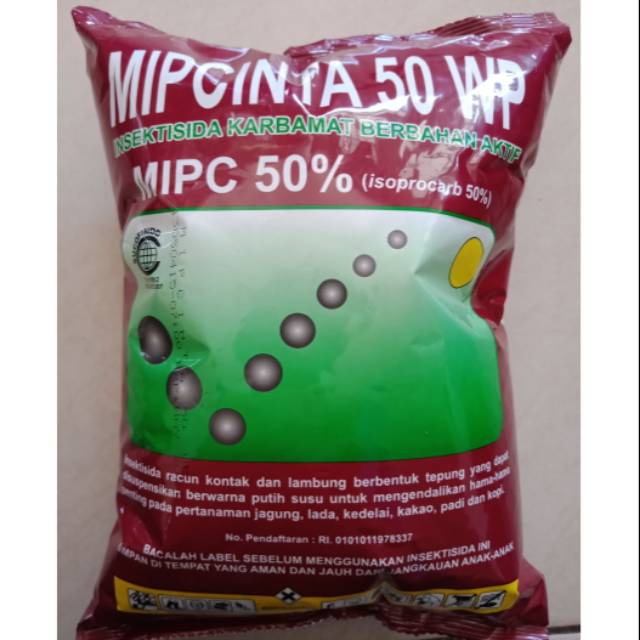 MIPCINTA 50 WP Insektisida Bubuk Obat Serangga Semut Kecoa Racun Kontak ...