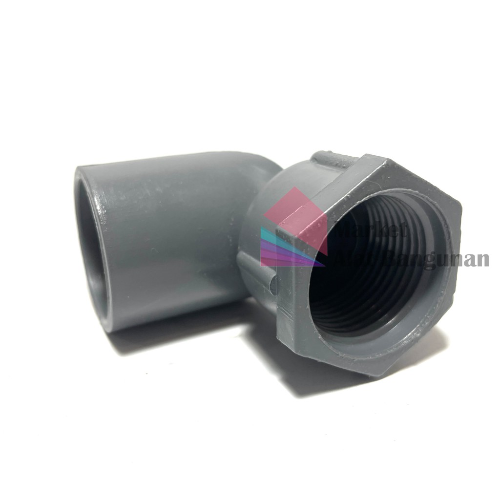 Knee Drat Dalam 1" PVC JAYA / Knie Drat Dalam KDD 1 Inci / Faucet Knee ...