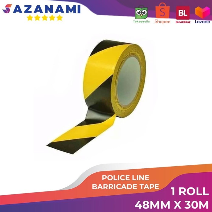 SAZANAMI LAKBAN POLICE LINE TAPE BARRICADE TAPE 2 X 30M MARKING FLOOR ...