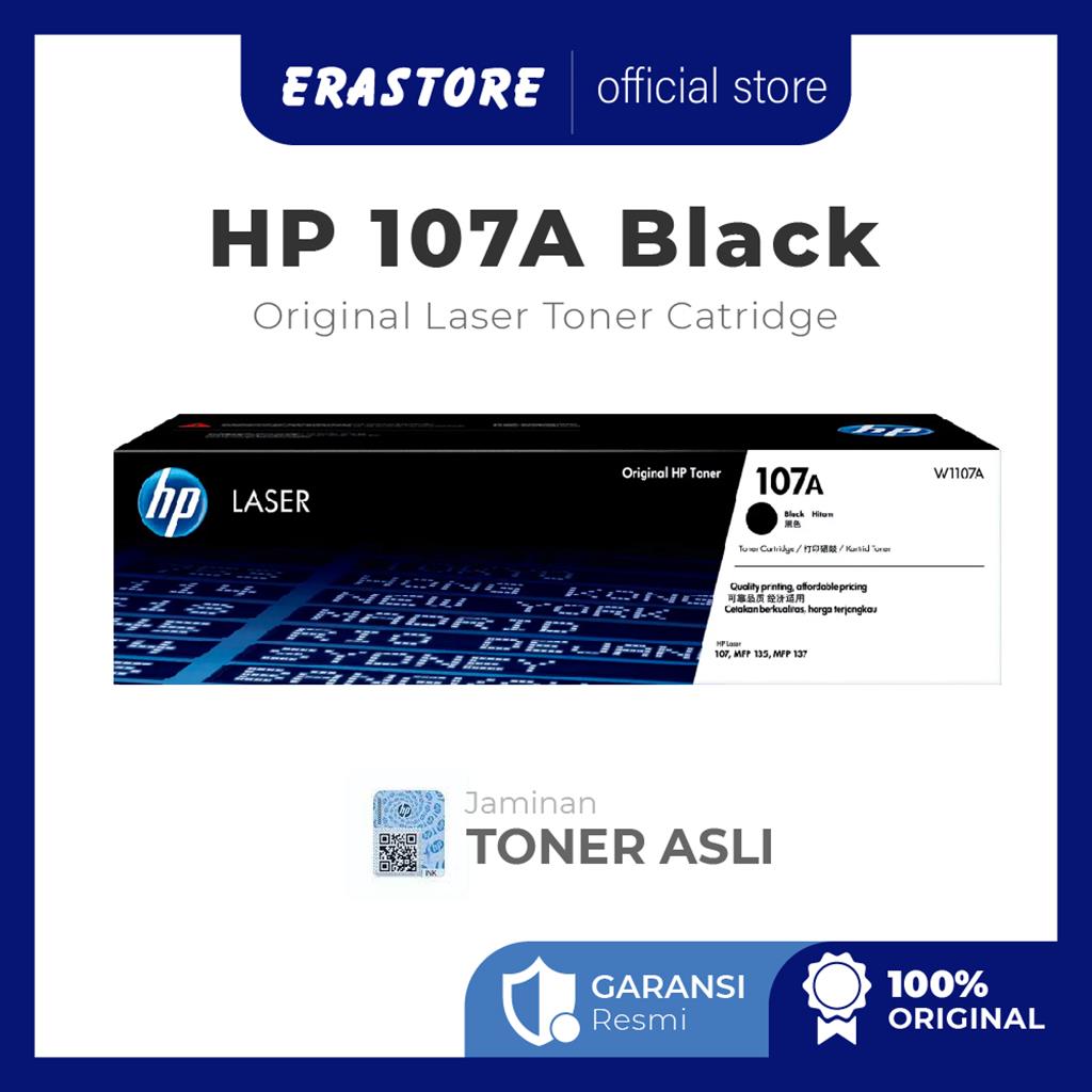 HP 107A Black Original LaserJet Toner Cartridge (W1107A) | Lazada Indonesia