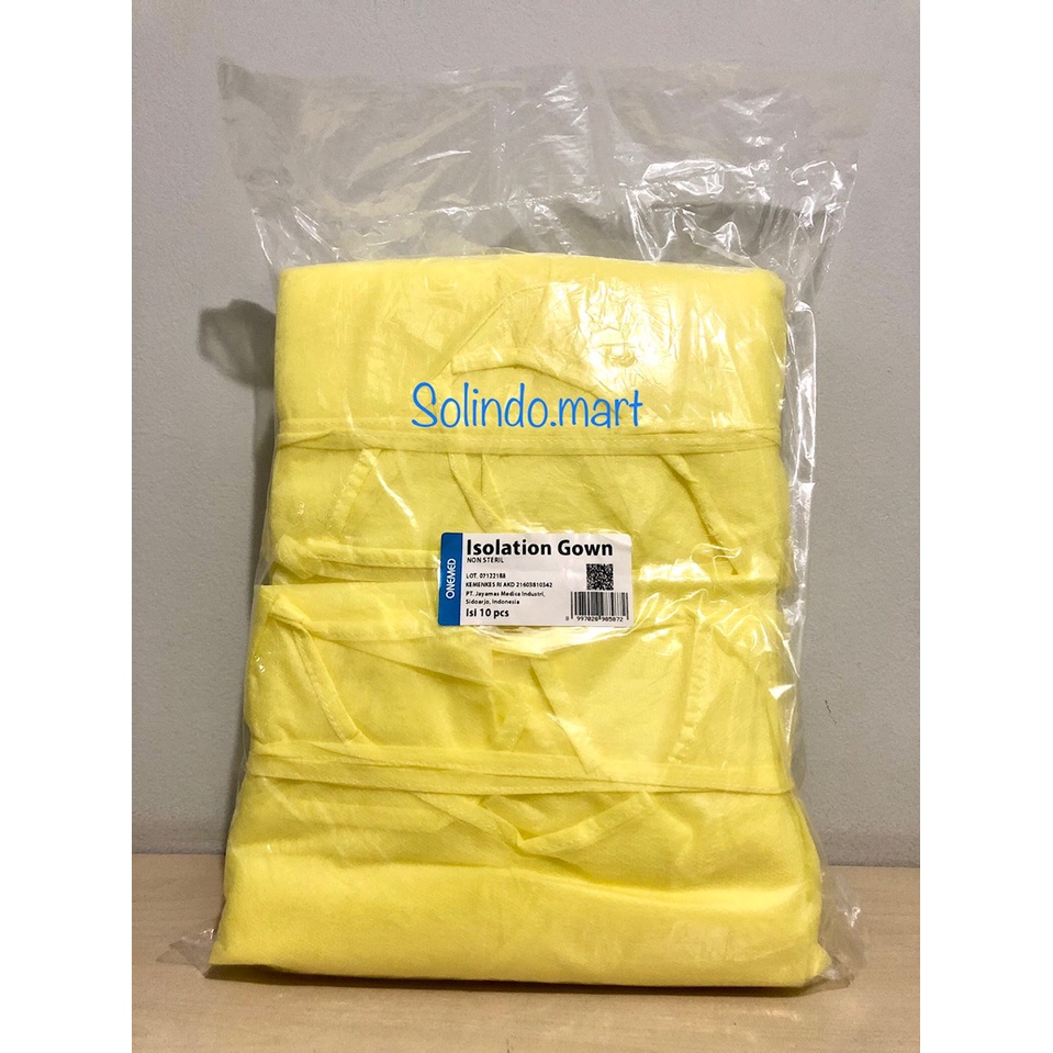 ISOLATION GOWN Onemed | Jas Lab Disposable | Lazada Indonesia