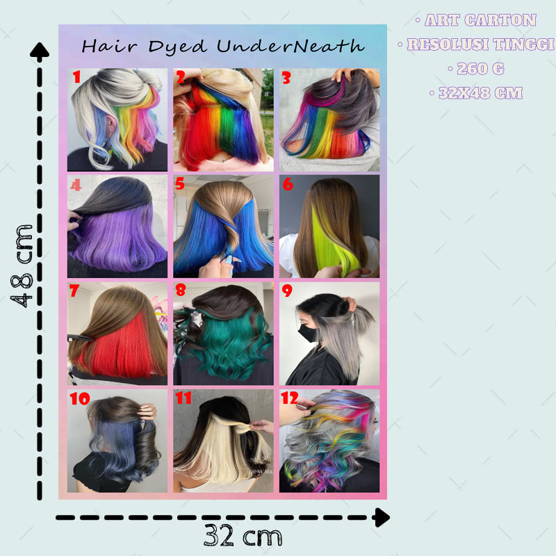 Poster Salon / Model rambut wanita / model potong rambut perempuan ...