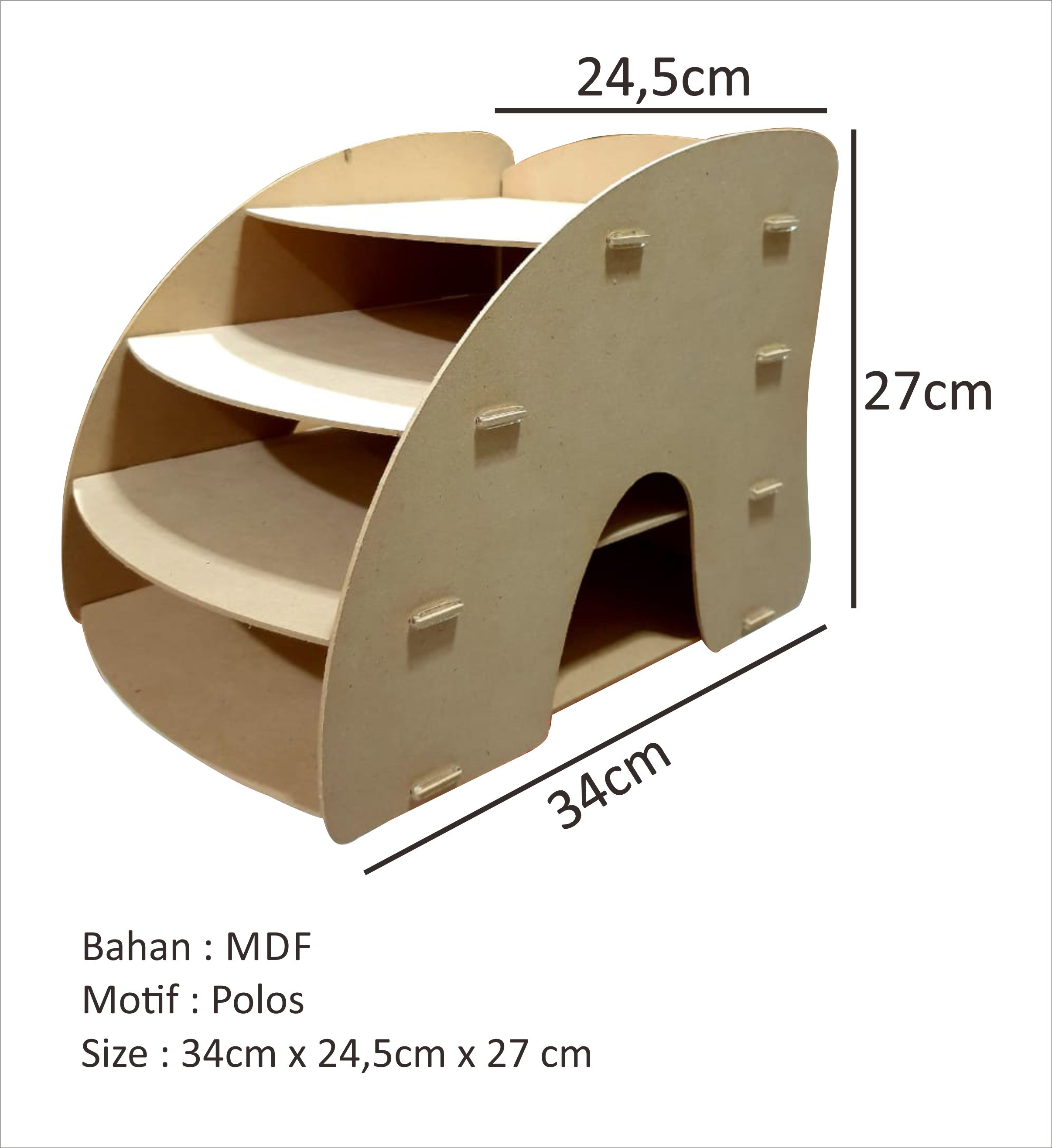 Rak 1 Set Box File MDF Rak Buku Kertas Dokumen 3 Susun Rak Buku MDF 920 ...