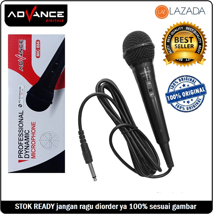 HARGA PROMO Mic Microphone Advance 884 Microphone Kabel MODEL SEPERTI ...