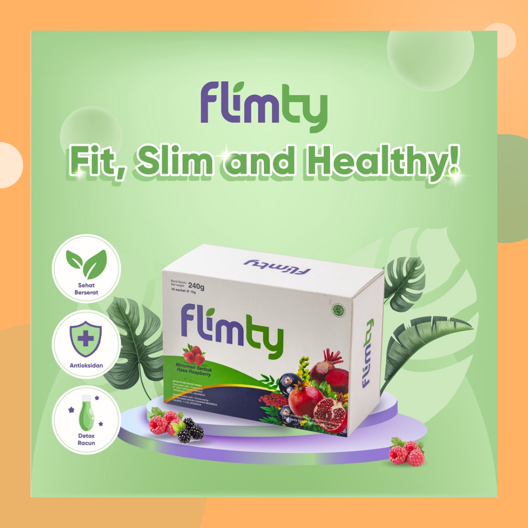 FLIMTY FIBER | DETOX | BOX - 1 Box isi 16 Sachet | Rasa Raspberry ...