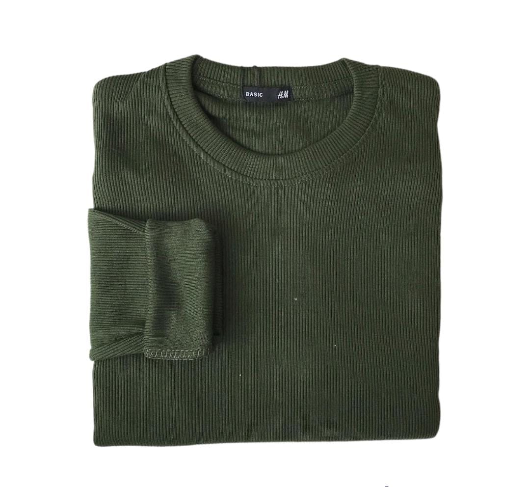 BrnJ - Baju Kaos Rib Rajut Premium Polos Lengan Panjang wanita | Lazada ...