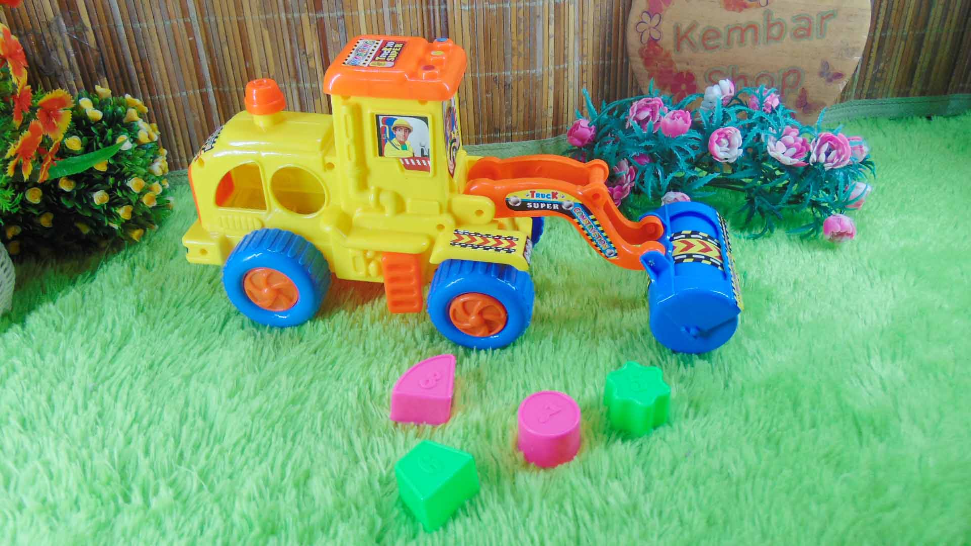 ST25-PL6 Mainan Edukasi Anak Mobil Konstruksi Stoom Stom Stum Wheel ...