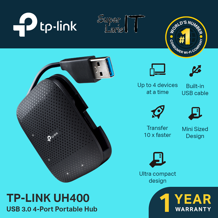 USB Hub 3.0 4 Port TP-LINK UH400 Portable | Lazada Indonesia