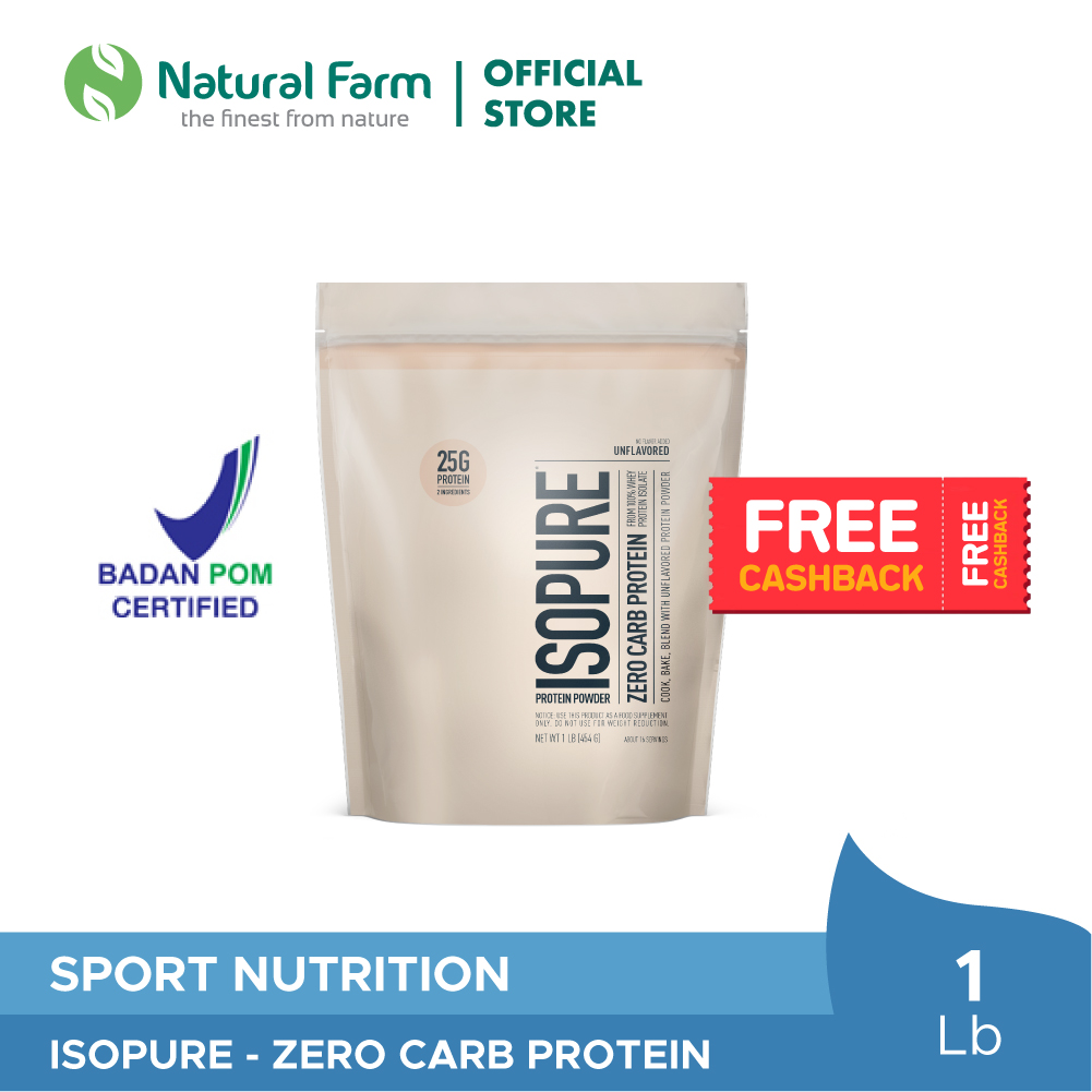 Isopure Whey Protein Isolate Unflavored 1 LB | Lazada Indonesia