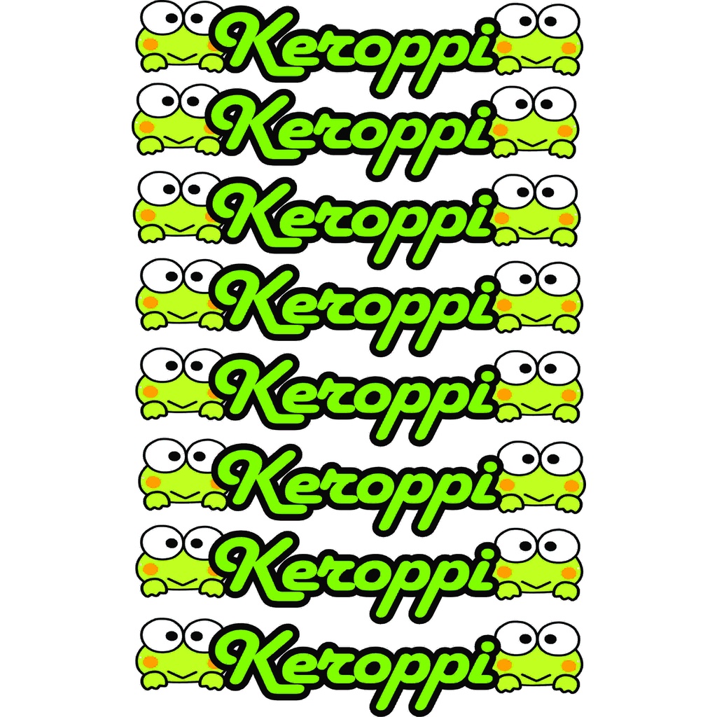 Sticker Dinding Graftac teks / logo Keroppi | Lazada Indonesia