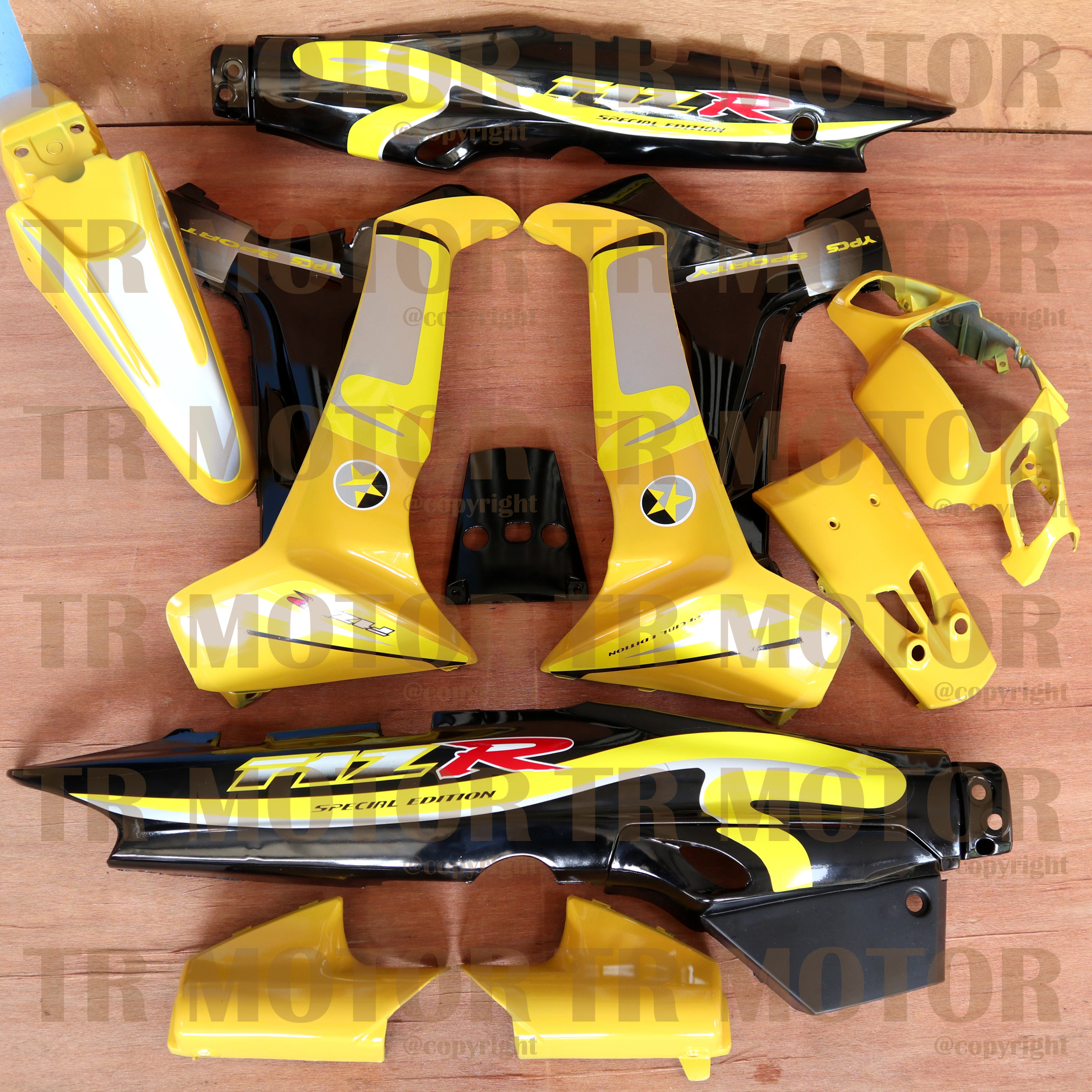 Cover Body Fizr F1zr Caltex Kuning Hitam Full Set Halus Cover Bodi ...
