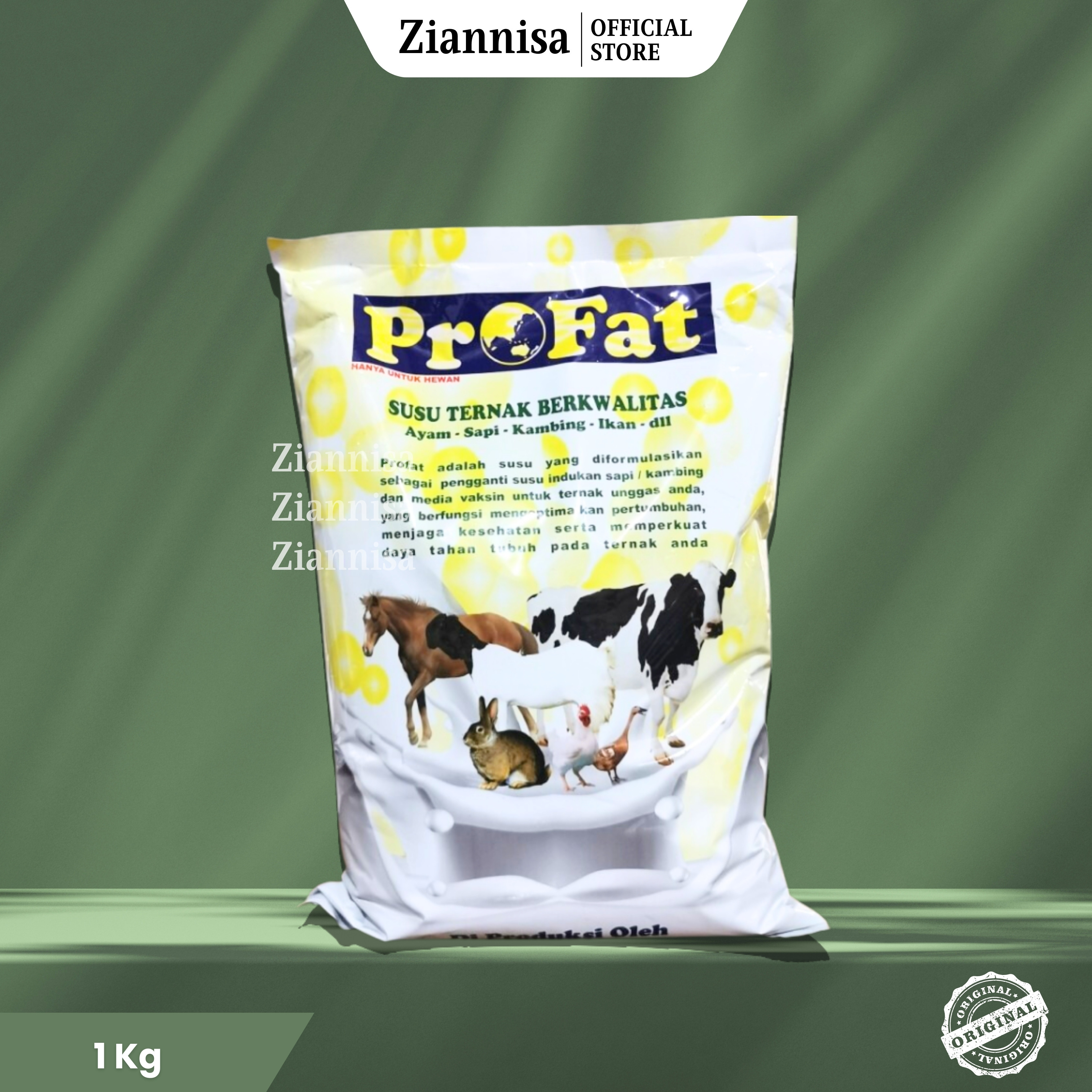 PROFAT Susu Ternak Berkualitas 1 Kg - Untuk Ayam, Sapi, Kambing, Ikan ...