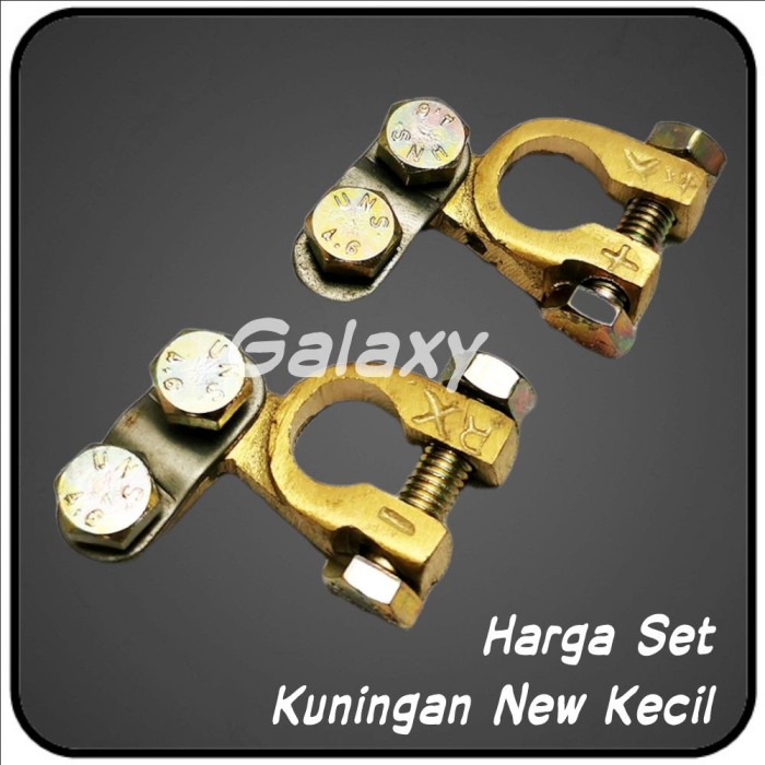 Klem Pool Accu Aki - Kuningan - Kecil - Besar - Harga Set | Lazada ...