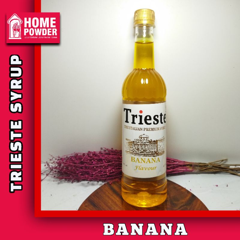 Syrup Trieste Banana Flavour 650ml Sirup Premium Rasa Pisang | Lazada ...