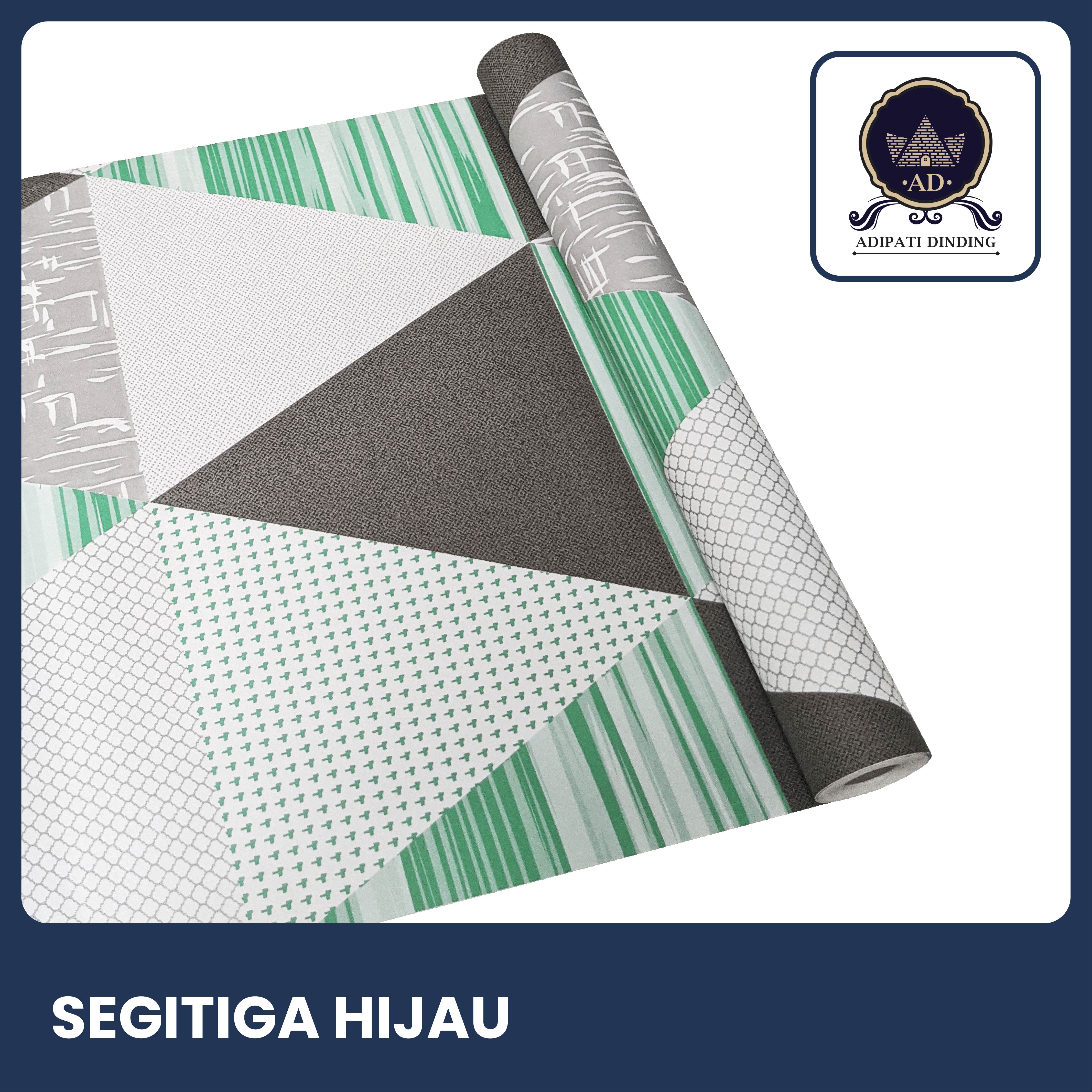 Adipatidinding - Wallpaper Dinding Motif Segitiga Hijau Ukuran 45 Cm x 10 Meter Wallpaper Stiker ...