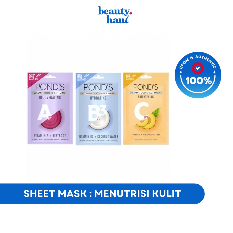 PONDS Vitamin Duo Sheet Mask 20 g | Lazada Indonesia