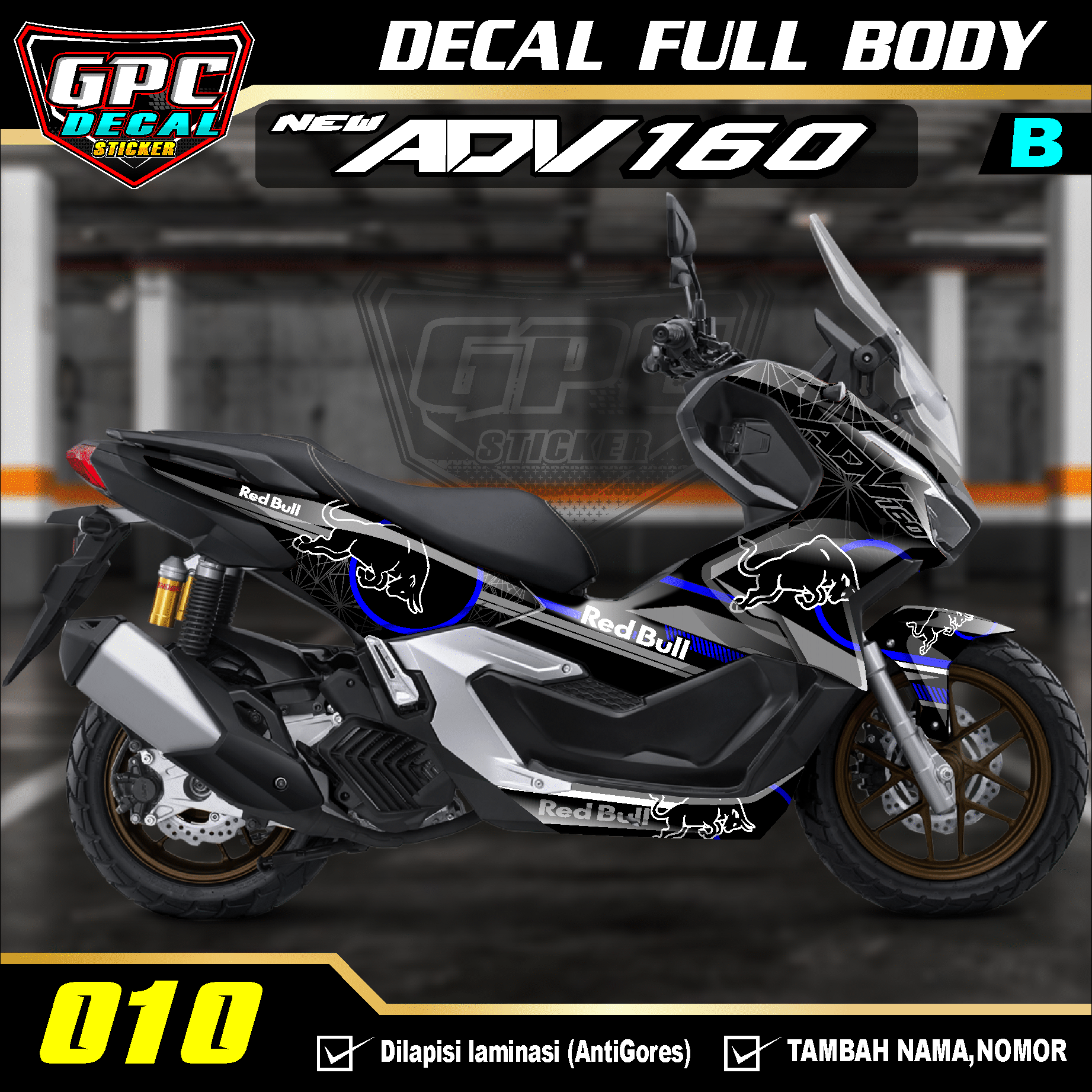 Decal Sticker Variasi Fullbody Honda Adv 160-Dekal Stiker Adv Desain ...