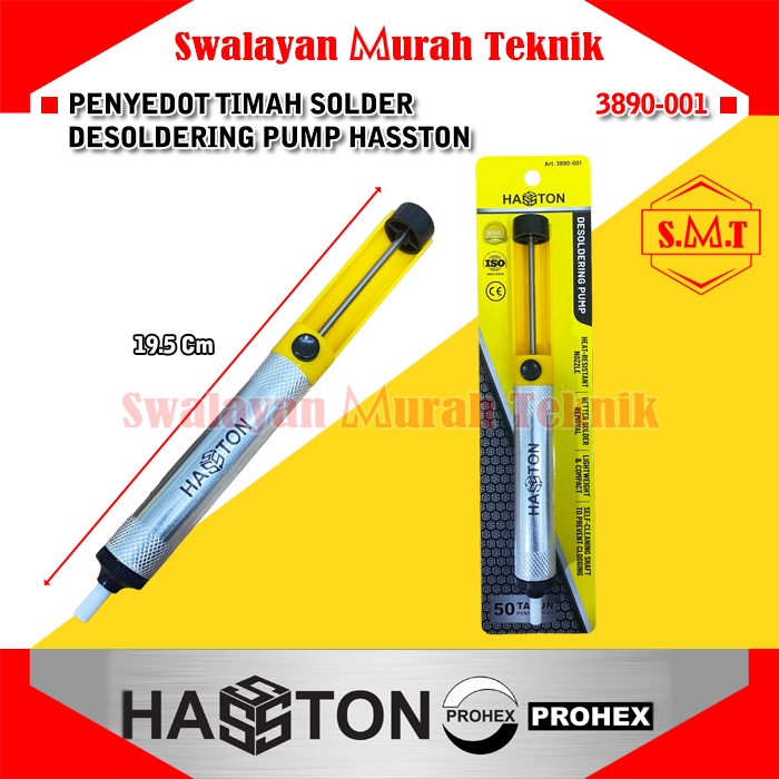 Penyedot Sedot Timah Solder HASSTON 3890-001 Desoldering Pump | Lazada ...