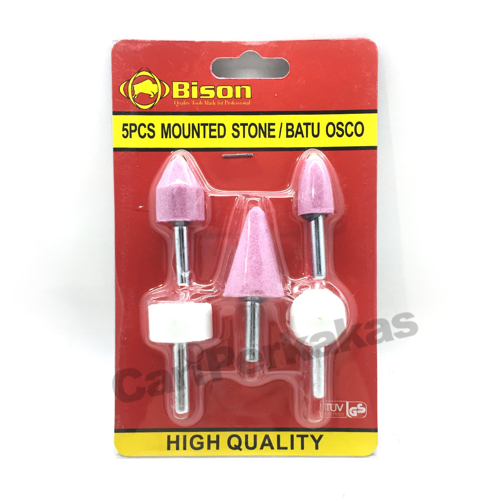 BISON Batu Osco 5 Pcs - Mounted Stone 5 pcs Set Gerinda Botol Asah ...