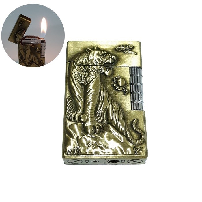 Korek Api Roda Elegant Motif Tiger 3676 , Korek Api Exclusive, Korek ...