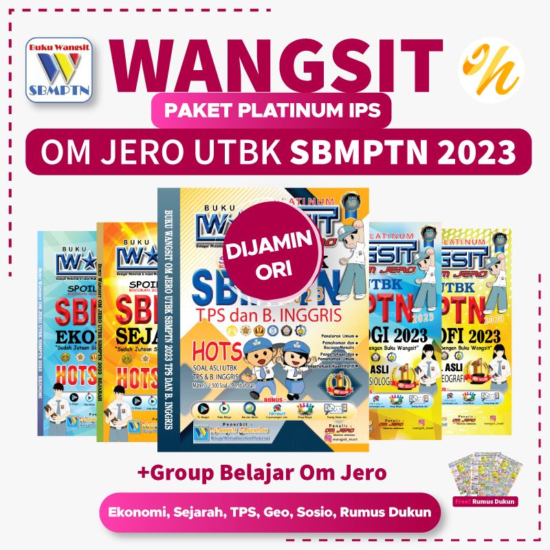 Buku Wangsit 2023 SNBT UTBK SBMPTN IPS 2023 Platinum IPS Soshum Om Jero | Lazada Indonesia