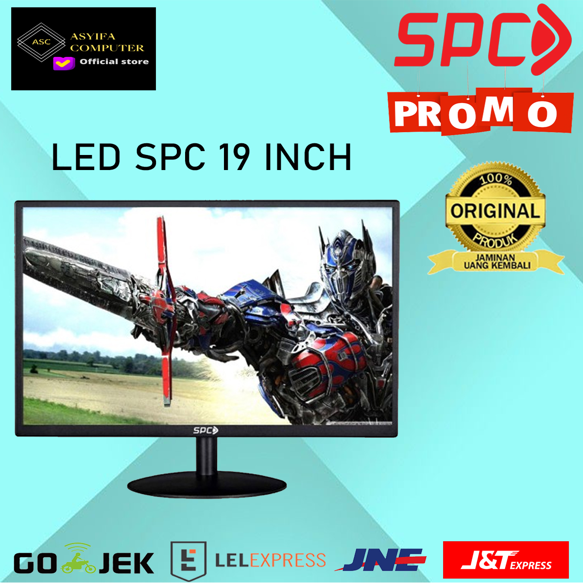 Monitor LED SPC 19 inch - HD 19 inch - Monitor original - Garansi resmi ...