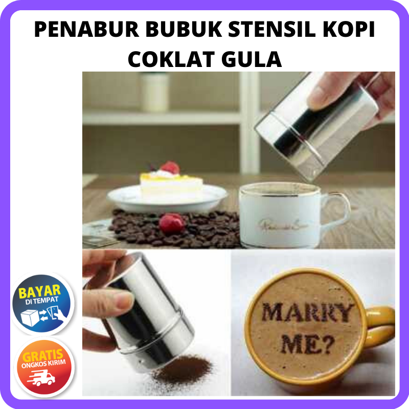 Marege Panabur Bubuk Kopi Stensil Serbaguna / Buat Art Stencil ...