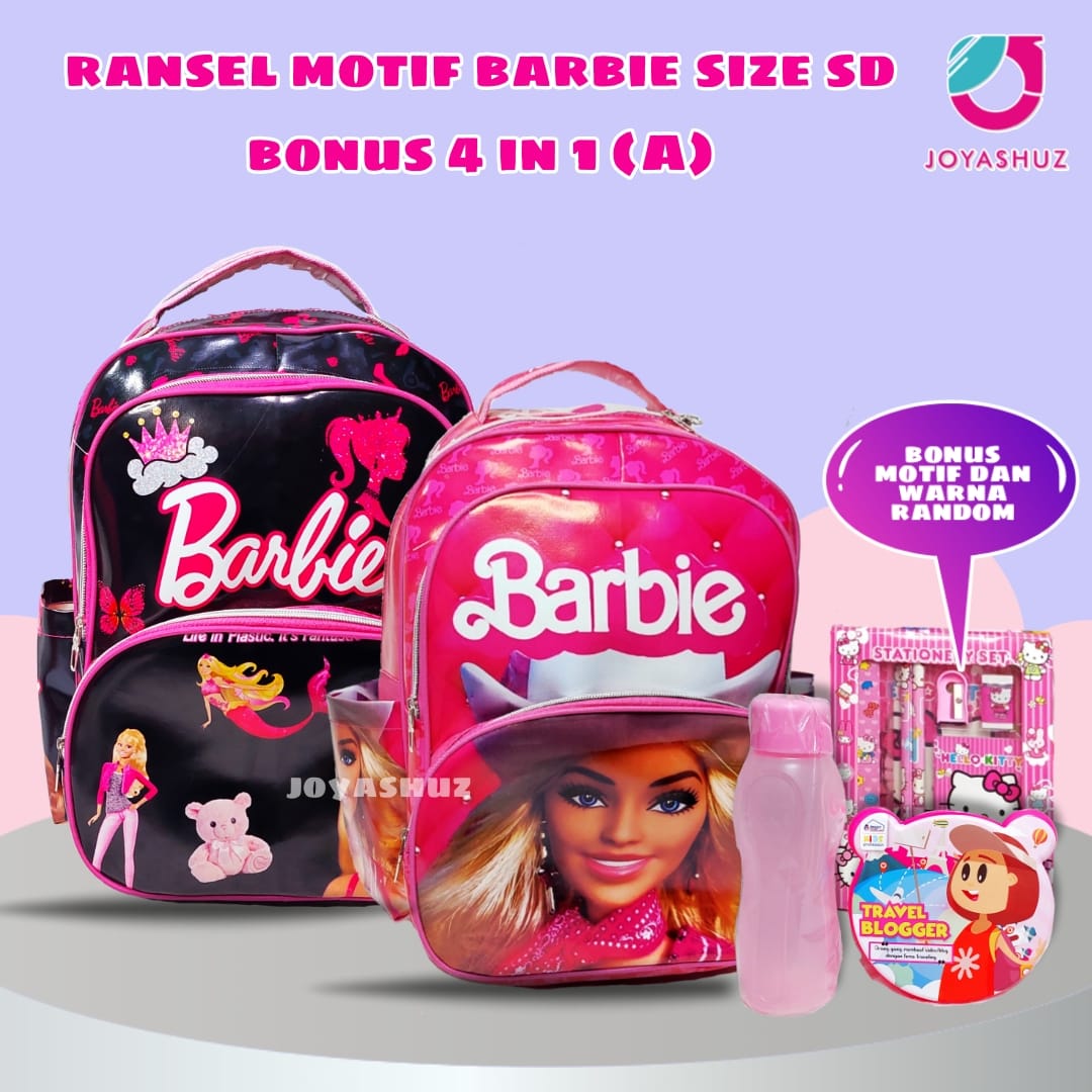 Ransel Anak Barbie - Tas Anak SD Barbie - Kartun Barbie Cantik - Ransel ...
