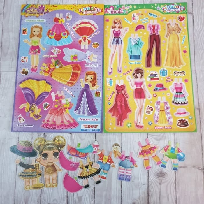 Mainan Koleksi BP Bongkar Pasang Boneka Kertas Varian Campur Karakter ...