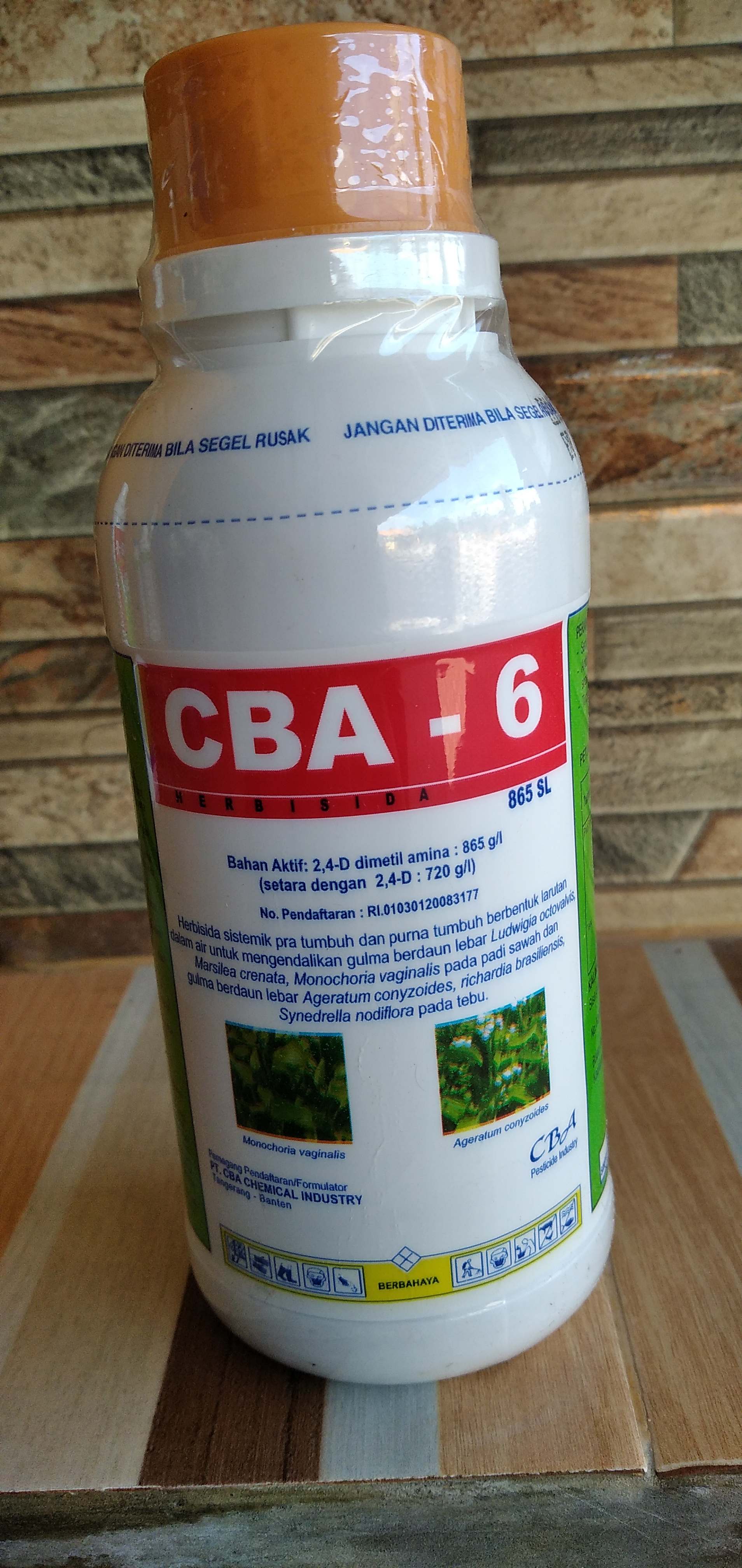 CBA-6 865 SL Obat Rumput Herbisida Sistemik Gulma Daun Lebar dan Sempit ...
