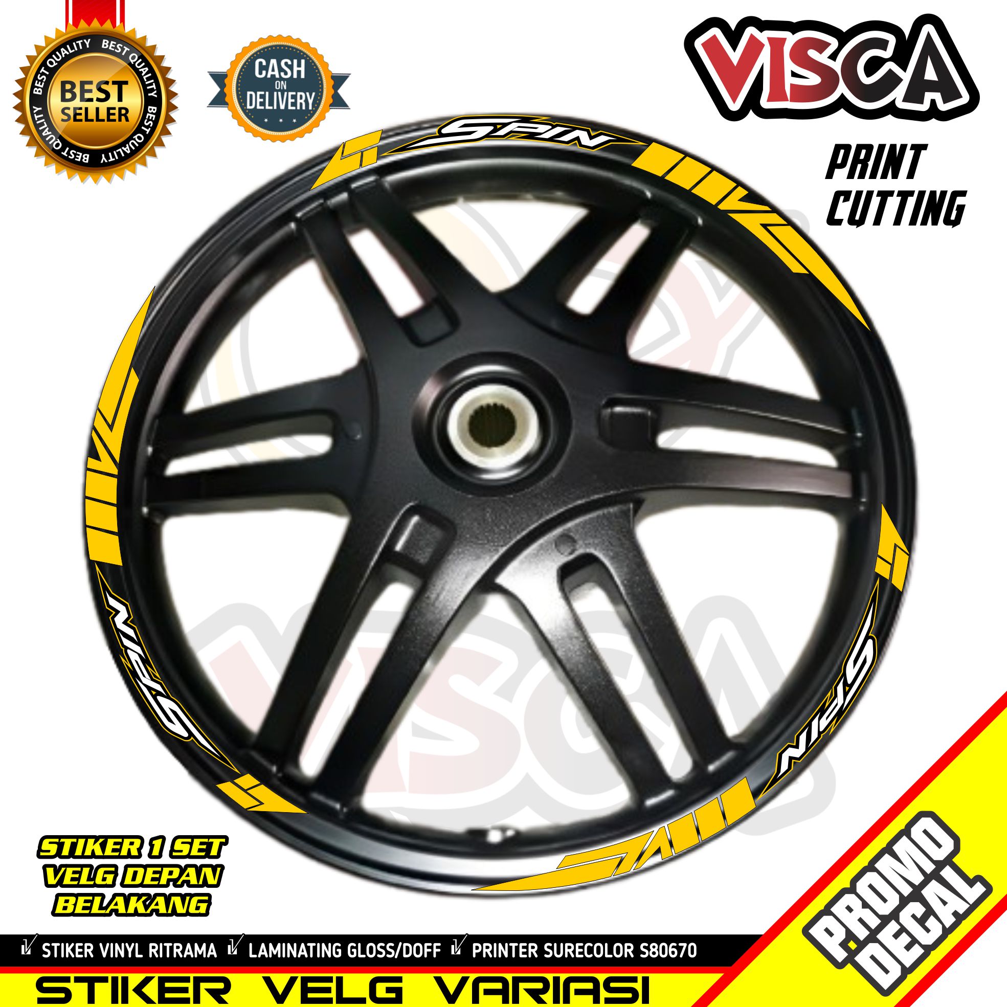 Stiker Velg List Velg Motor Stiker Velg SPIN Motif Abstrack | Lazada ...