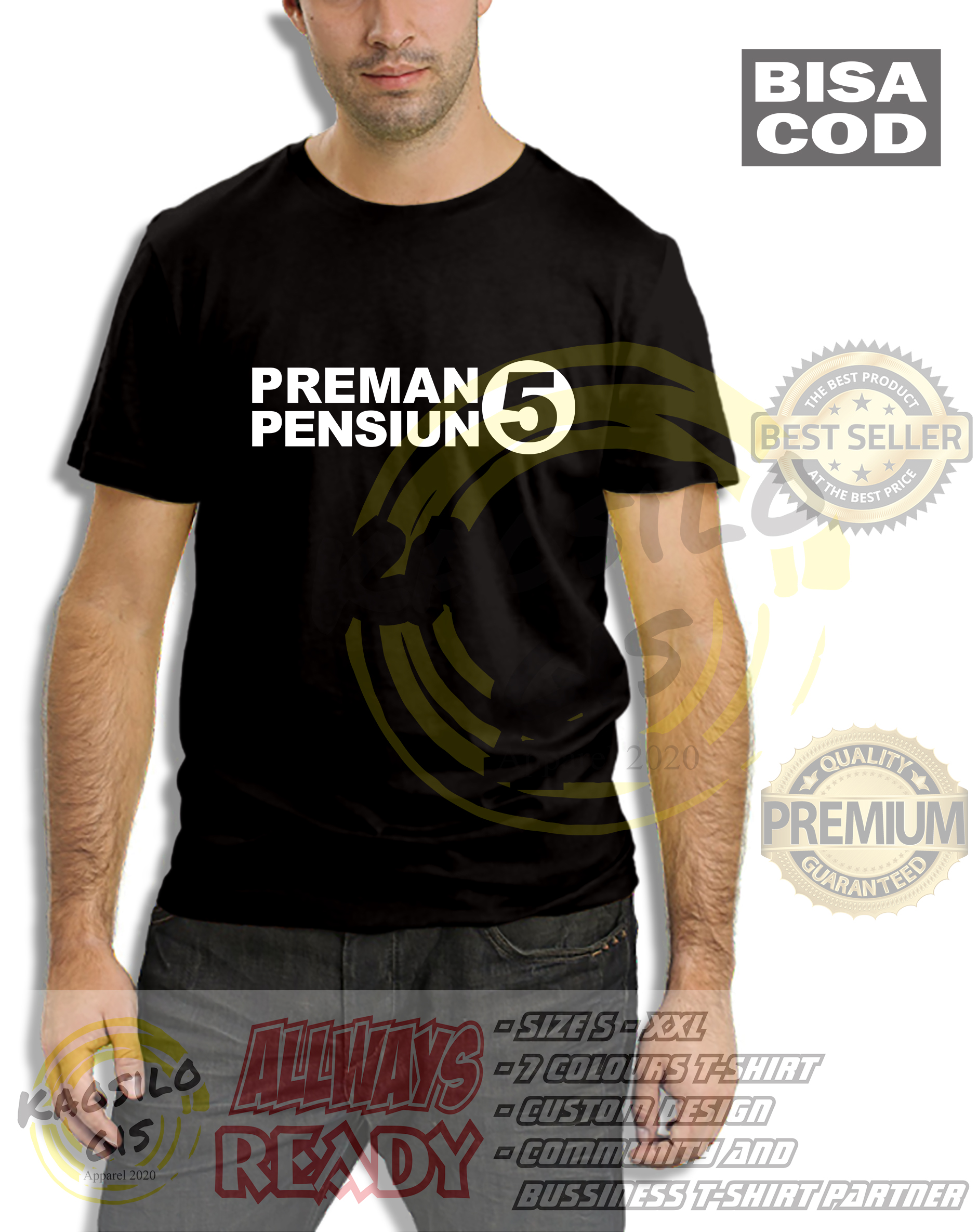 Kaos Preman Pensiun 5 Logo Premium Distro - Kaosilogis | Lazada Indonesia Kaos Preman Pensiun 5 Logo Premium Distro - Kaosilogis | Lazada Indonesia