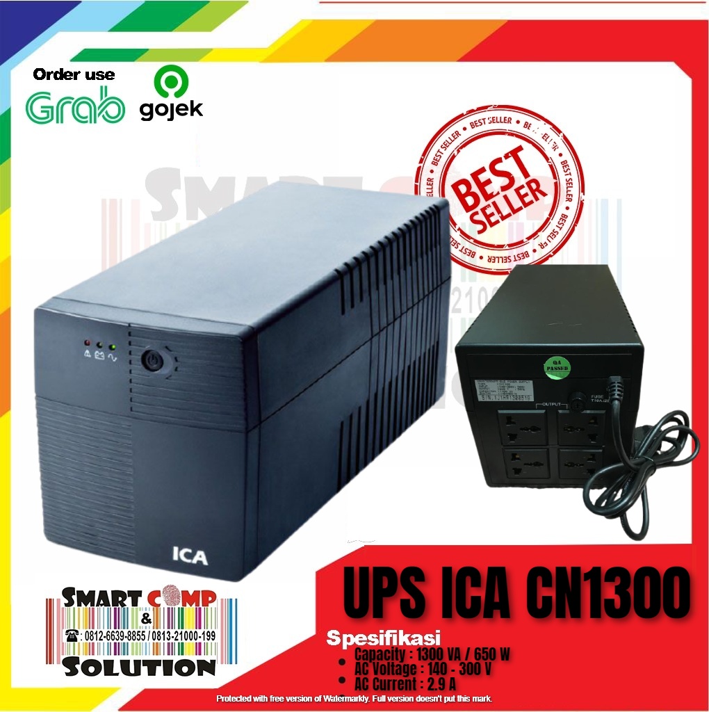 UPS ICA CN1300 / CN-1300 / CN 1300 - 1300va 650watt / 650W | Lazada Indonesia