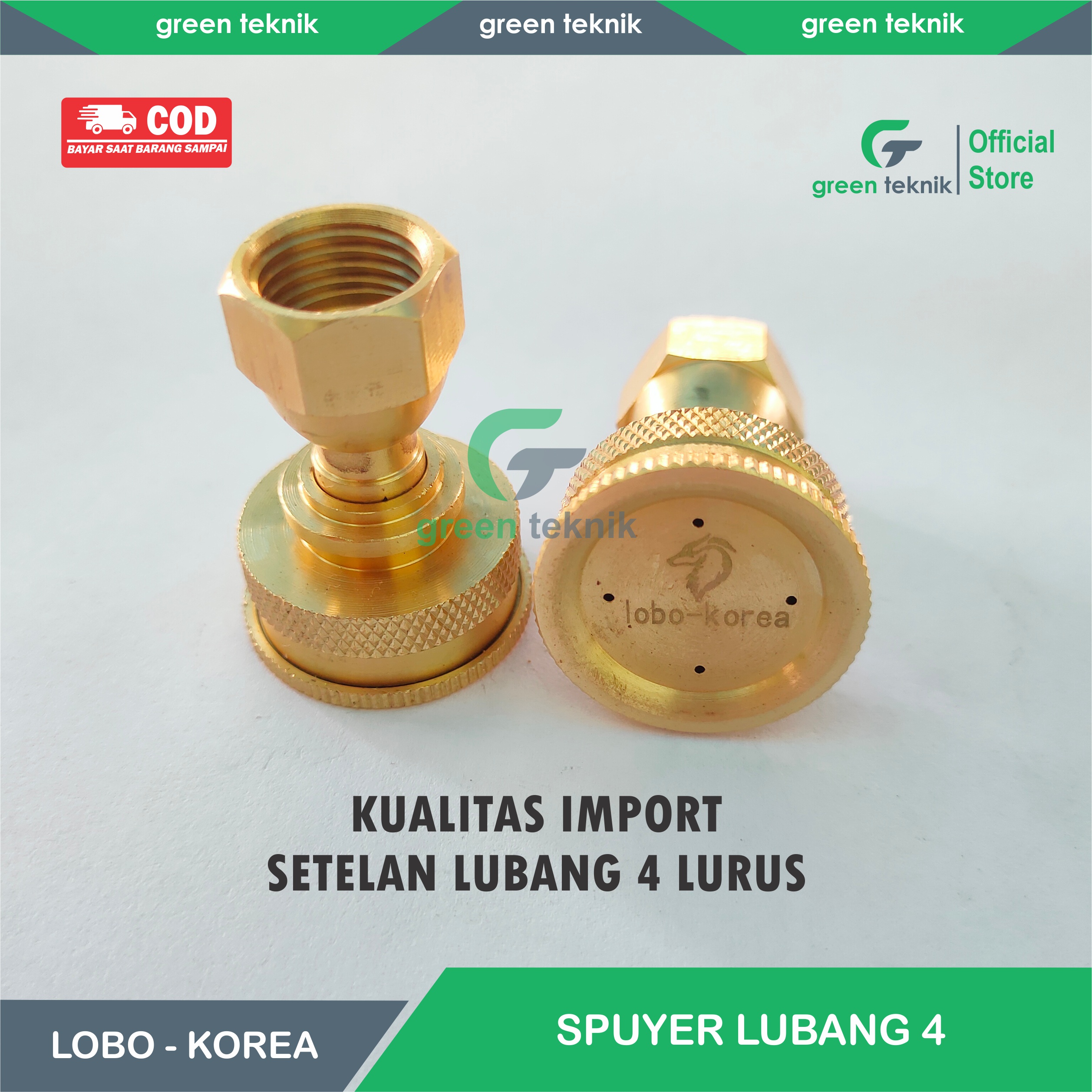 Nozzle Sprayer Spuyer Kuningan Lobo Lubang 4 Lurus | Lazada Indonesia
